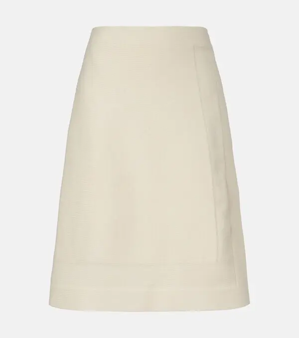 JIL SANDER Wool-blend Wrap Skirt