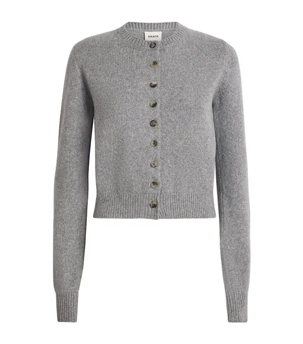 Khaite Cashmere Everheart Cardigan - Grey