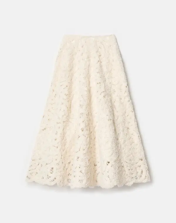 Lafayette 148 New York Alpaca Wool Bouclé Knit Midi Skirt
