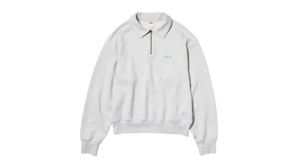 Uniqlo X Pop Mart Half-zip Sweatshirt - Grey