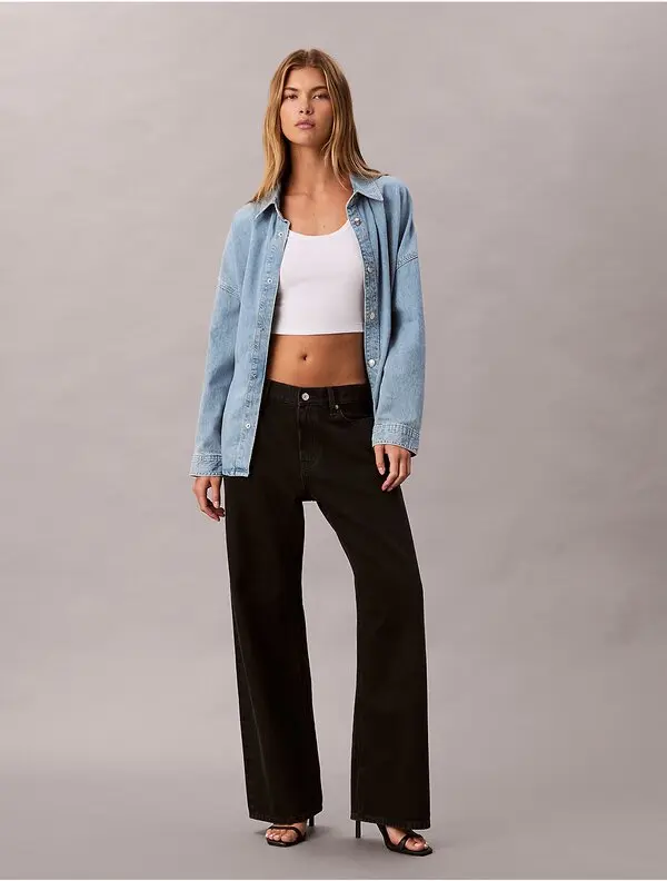 Calvin Klein Relaxed Denim Button-down Shirt