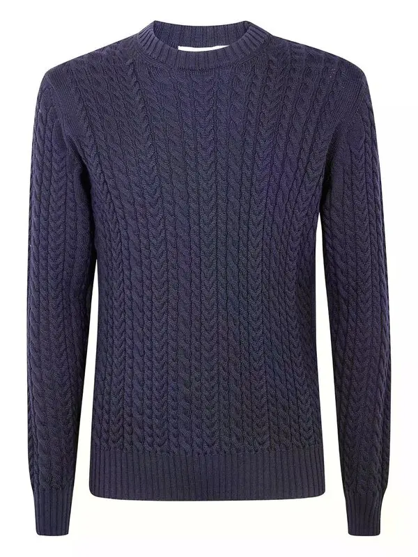 FILIPPO DE LAURENTIIS Cable-knit Merino-wool Sweater