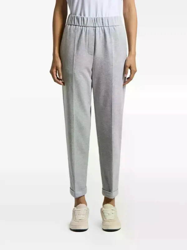 Peserico Cuffed-hem Trousers - Grey