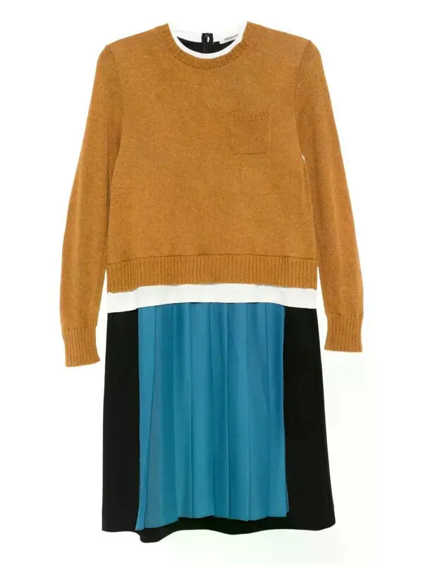UNDERCOVERISM Long-sleeved Knit Dress - Yellow