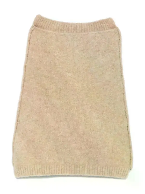 Isabel Benenato Ribbed-trim Scarf
