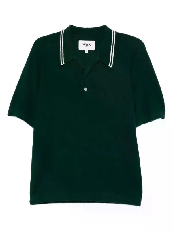 WAX LONDON Boucle Short-sleeves Polo Shirt - Green