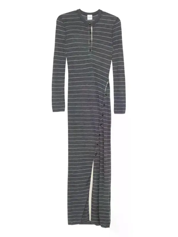 Nanushka Dakoa Striped Maxi Dress - Grey