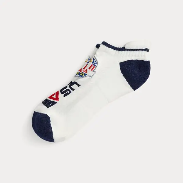 Ralph Lauren U.s. Ryder Cup Low-cut Socks - White