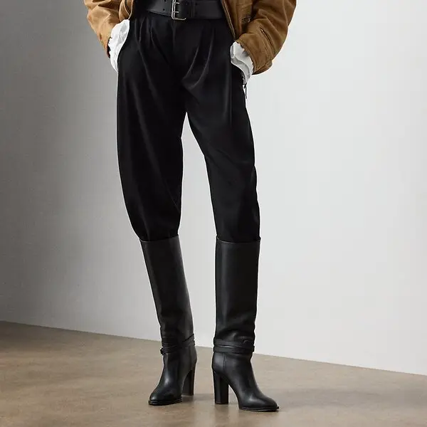 Ralph Lauren Jeanne Wool Gabardine Pant