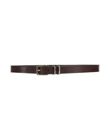 Eleventy Dark Leather Belt