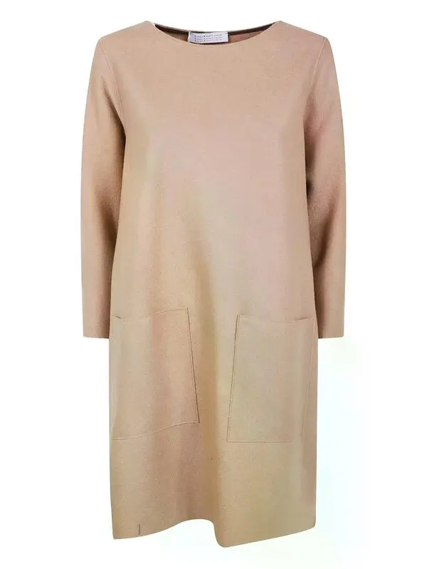 Harris Wharf London Patch-pocket Wool Midi Dress