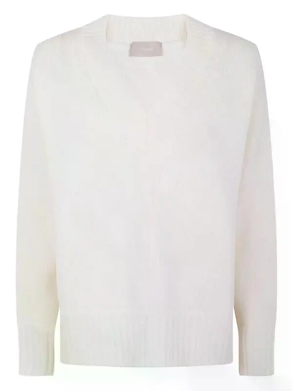 DRUMOHR V-neck Wool Sweater - White