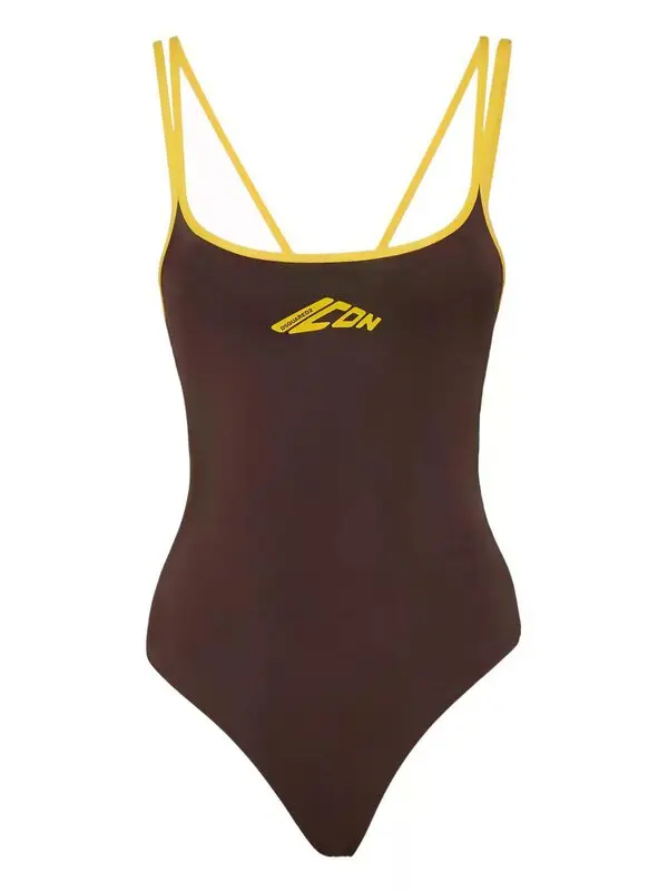 Dsquared2 Icon One-piece Swimsuit - Brown