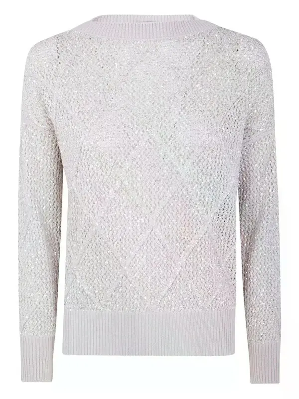 D.exterior Sequin-embellished Sweater