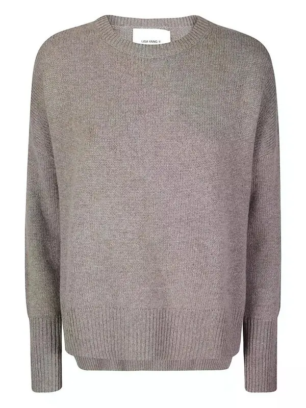 LISA YANG Mila Cashmere Crew-neck Sweater - Brown