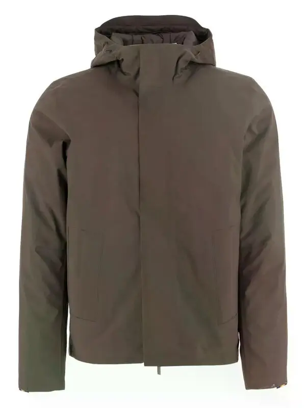 K-WAY High-collar Coat With Adjustable Hood