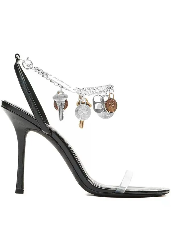 Alexander Wang 105mm Ariana Chain-embellished Heeled Sandals