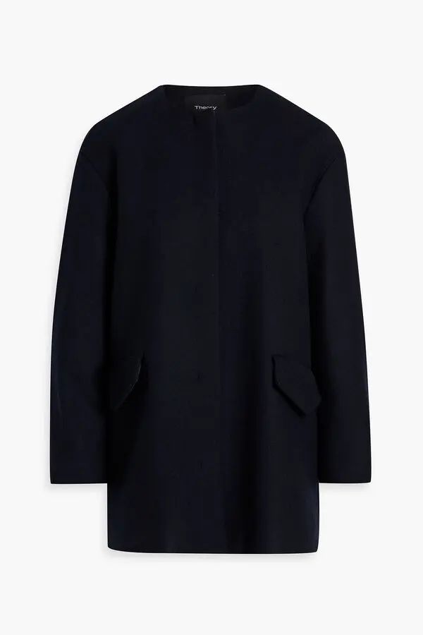 Theory Wool-blend Felt Coat