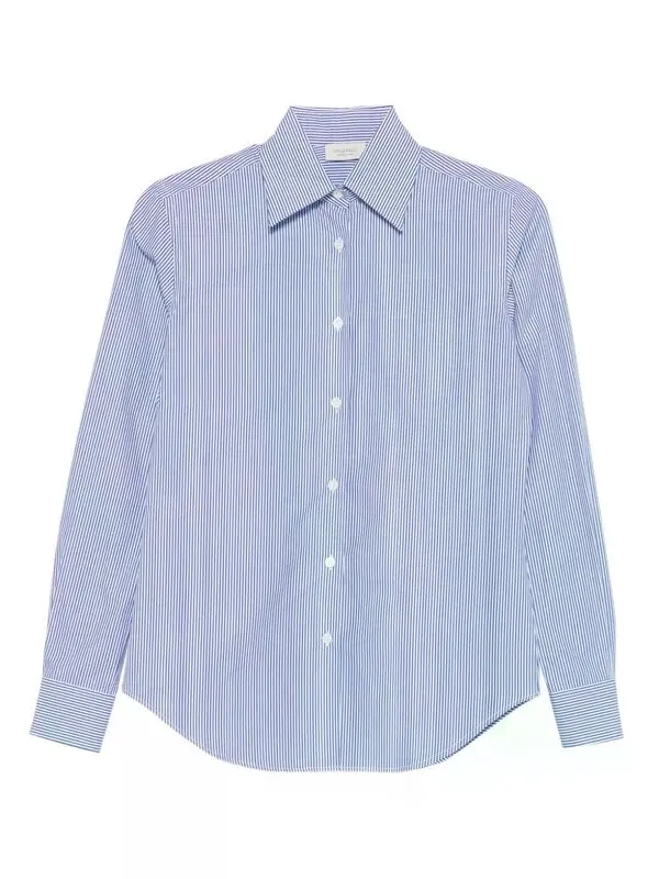 MAZZARELLI Striped Button-down Shirt - Blue