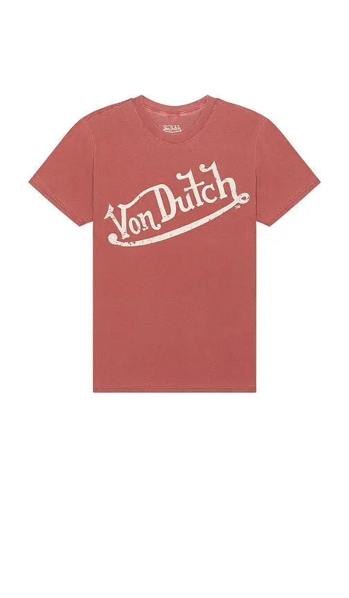 VON DUTCH Logo Tee In Red