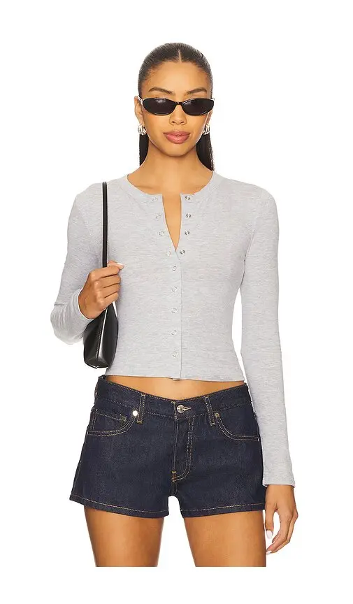 ALL THE WAYS Viola Top - Grey