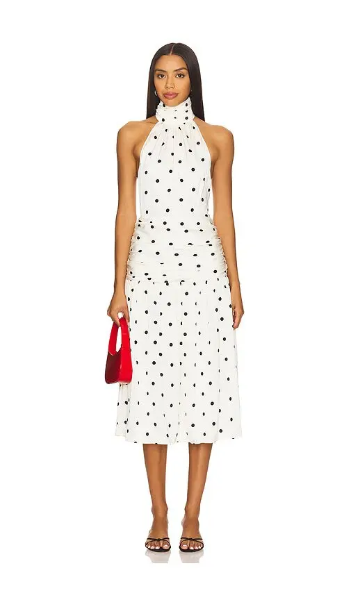 MORE TO COME X Yhasmina Ferrara Carmina Halter Midi Dress