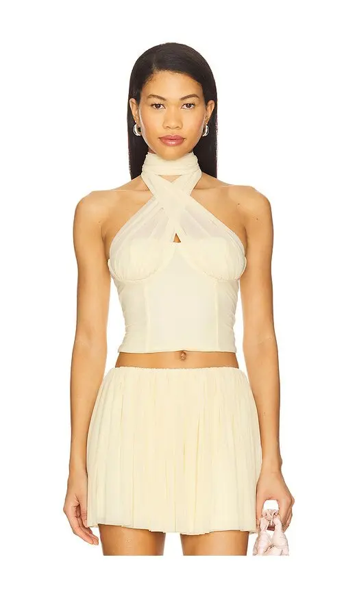 Majorelle X Yhasmina Ferrara Manon Top - Ivory
