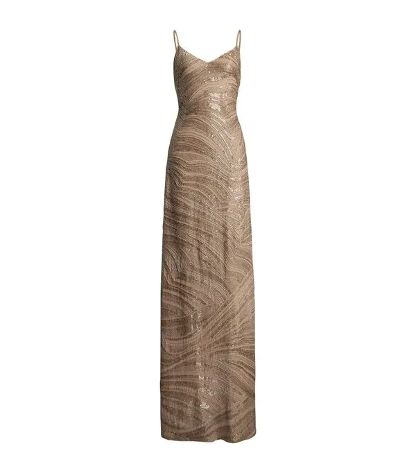 Ralph Lauren Mulberry Silk Gown