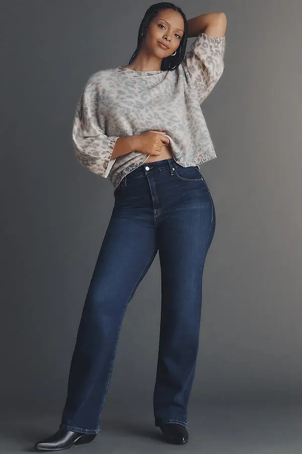 Good American High-rise Straight-leg Jeans