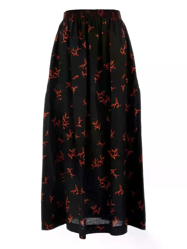 Fendi Printed Elastic-waist Skirt