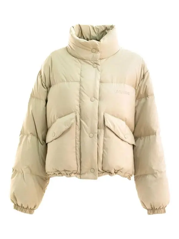 Miu Miu Piumini Ponge Tec Piumino Jacket