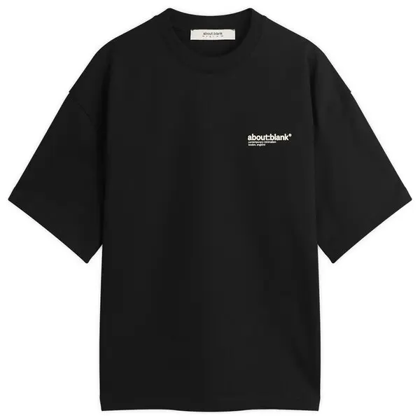 ABOUT:BLANK Collection T-shirt - Black/ecru
