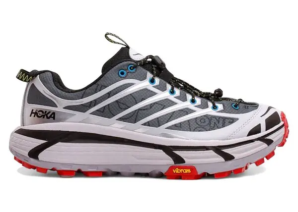 Hoka One One Mafate Three2 Wordmarkin Sneakers - Ash Grey/outer Orbit