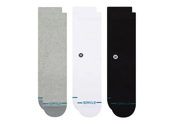 Stance Icon Crew Socks 3 Pack - Multicolor
