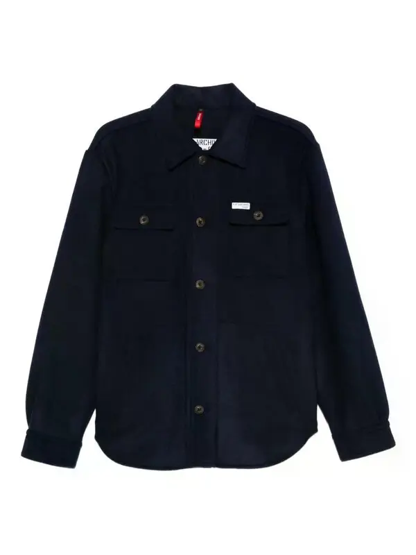 FAY Button-fastening Flap-pocket Shirt Jacket