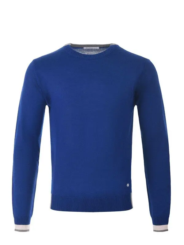 MANUEL RITZ Sweater - Blu Cobalto