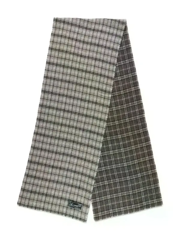 MFPEN Checked Wool Scarf - Neutrals