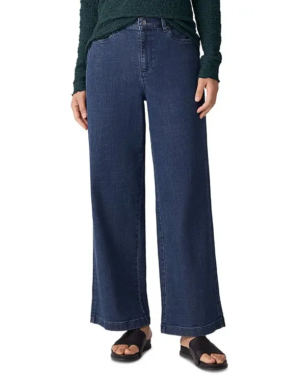 Eileen Fisher High-rise Wide-leg Jeans