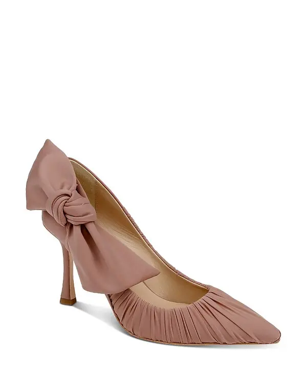 Badgley Mischka Vanesa Jersey Knit Pumps - Nude Fabric
