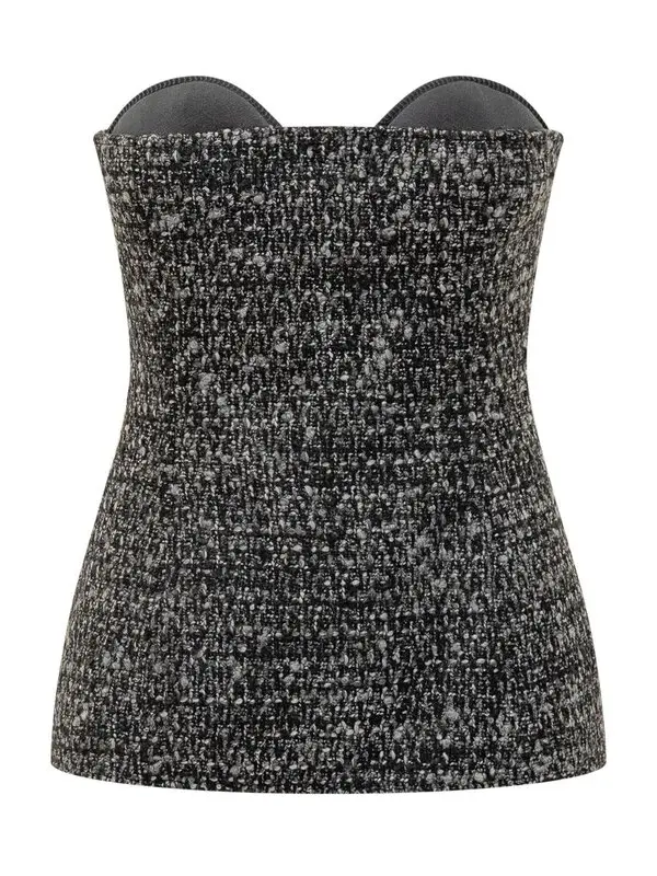 Diesel Strapless Tweed Bustier