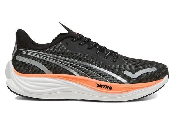 PUMA Velocity Nitro 3 Sneakers - Black/silver/neon Citrus