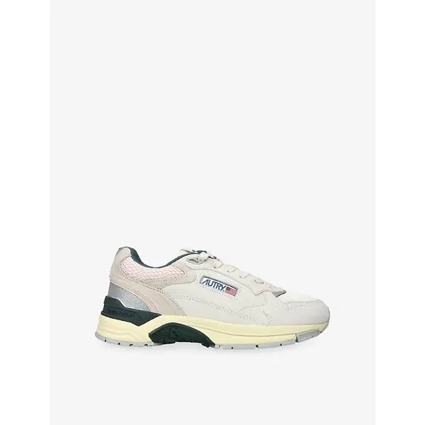 AUTRY Hyperway Suede Trainers - White/comb