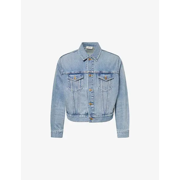Fear Of God Trucker Denim Jacket With Flap-pocket