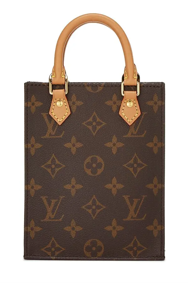 LOUIS VUITTON Monogram Sac Plat Petite Nm