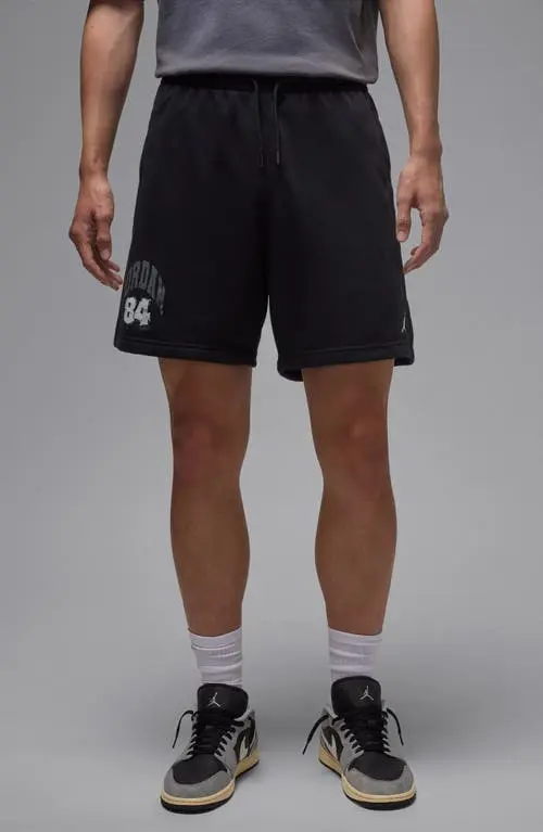 JORDAN Collegiate Fleece Shorts - Black/sail