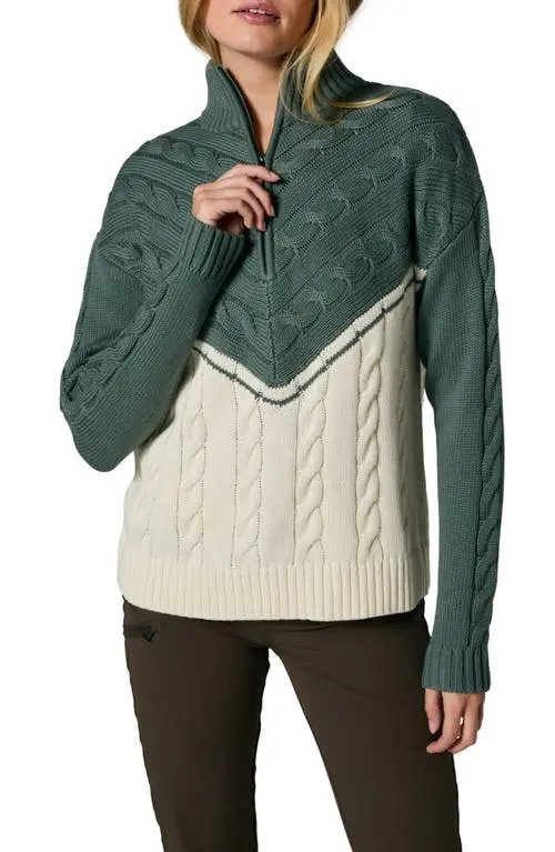 ALP N ROCK Quarter Zip Pullover Sweater