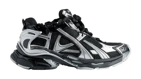 Balenciaga Runner Sneakers - Black/silver