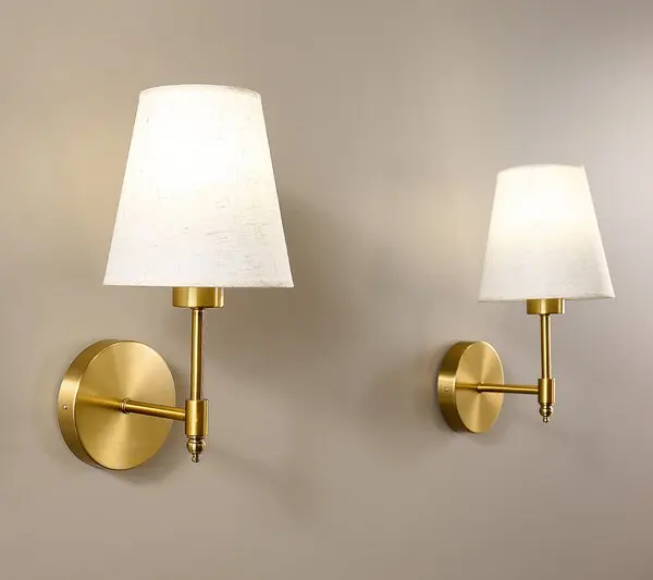 BRIGHTLIVING Set Of 2 Rgb Wireless Led Wall Sconce