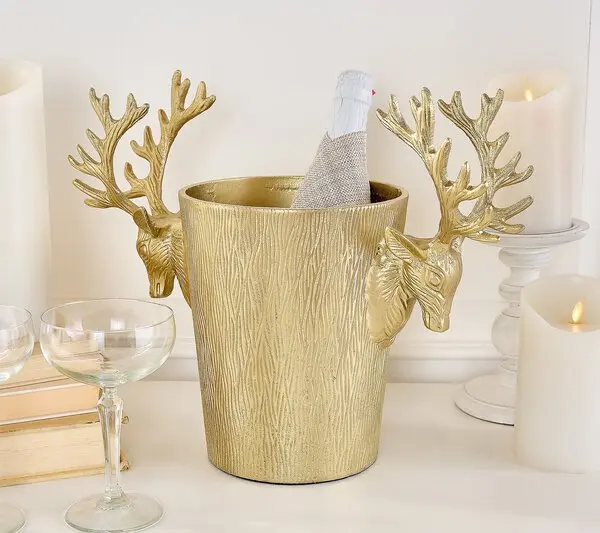 MRS. H As Is Dee Hilfiger Stag Head Bottle Chiller