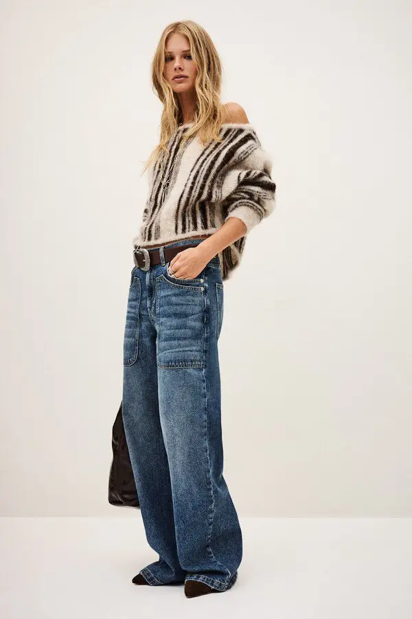 Ba&sh Zoel Straight Leg Jeans - Blue
